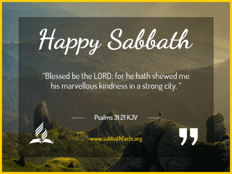 Inspirational SDA Happy Sabbath Images | Sabbath Facts