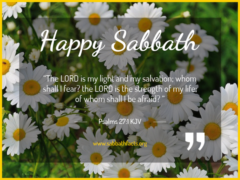 Happy Sabbath Images With Flowers | Sabbath Facts