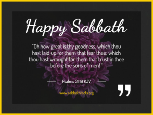 Happy Sabbath Images With Flowers | Sabbath Facts