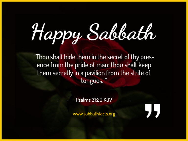 Happy Sabbath Images With Flowers | Sabbath Facts